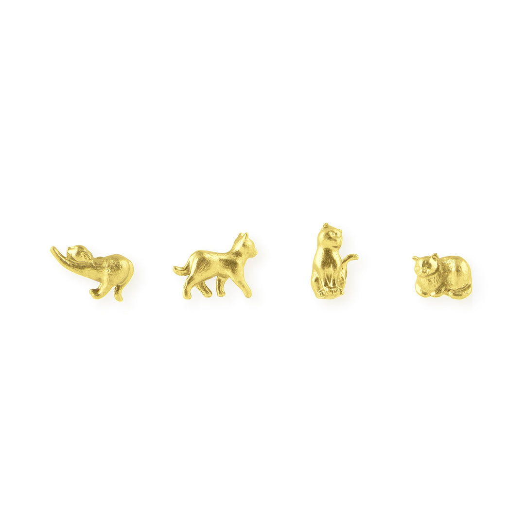 cast metal cat magnets – three by three seattle